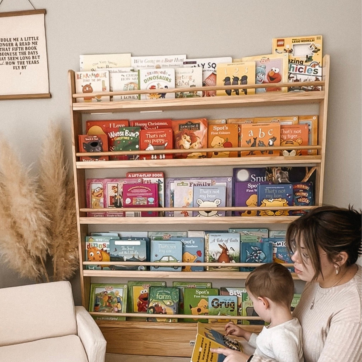 Little Readers Wall Shelf - Keep Your Kids' Books Organized | My Happy ...